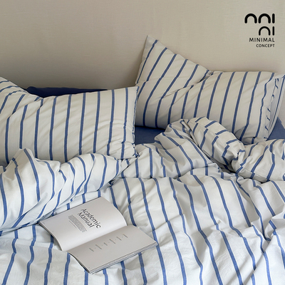 复古风四件套全棉水洗棉简约