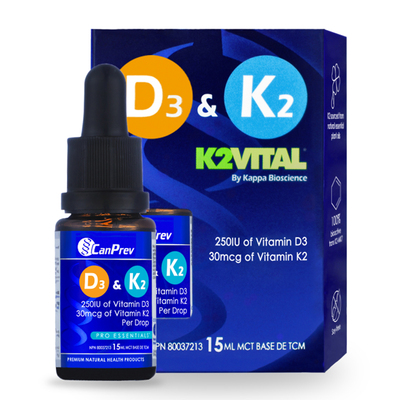 加拿大 Canprev 维生素 D3 & K2 滴剂 15ml