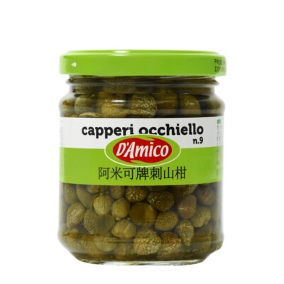 意大利进口Capers阿米可刺山柑200g水瓜榴即食拌沙拉前菜