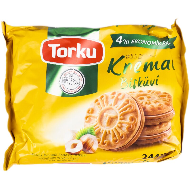 土耳其TORKU特库榛子酱夹心饼干biscuit休闲小吃办公室零食进口
