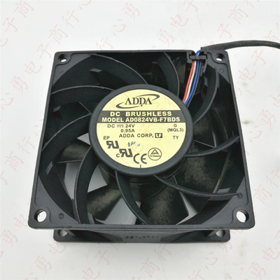 原装 ADDA AD0824VB-F7BDS 8038 24V 0.95A 8CM 工控机 散热风扇