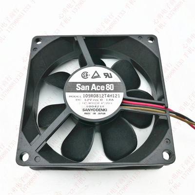 原装 三洋 109R0812T4H121 12V 0.14A 8CM 8025 服务器散热风扇