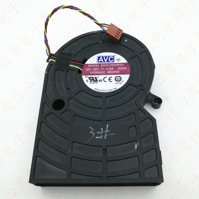 原装 AVC BAZC0925R2U P006 12V 0.9A 4线PWM 一体机涡轮散热风扇