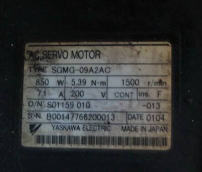 190-SGMG-09A2AC 二手安川电机