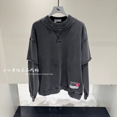 INXX刺绣宽松假二件卫衣