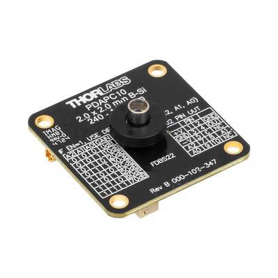 thorlabs黑硅探测器PDAPC10可调增益240-1170nm带宽11MHz