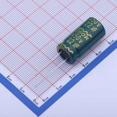 CV220MPC25B 直插铝电解电容 22uF ±20% 450V 插件,D13xL25mm