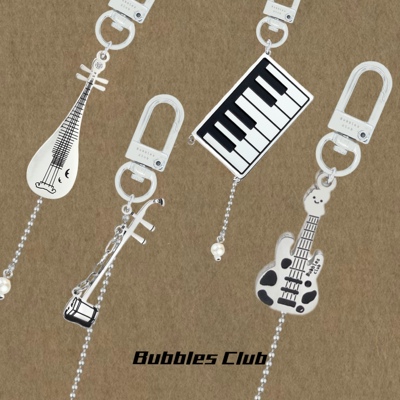 Bubblesclub钛钢乐器钥匙链