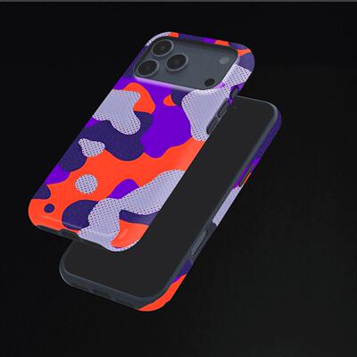 迷彩彩色抽象硬壳磨砂磁吸手机壳适用苹果iphone17promax华为MATE60PRO三星S25ULTRAP80PROmate80pro