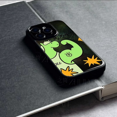 苹果17promax马力十足t玻璃手机壳马年新年祝福有钱适用苹果华为OPPOK13TURBOPROIQOONEO10PROPLUS红米K90PRO