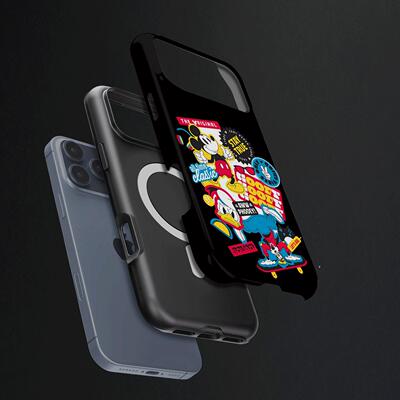 米奇卡通硬壳磨砂磁吸手机壳适用苹果iphone17promax华为MATE70PRO+P80ULTRA荣耀MAGIC8PRO荣耀500pro