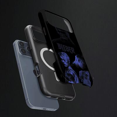 比伯拼贴硬壳磨砂磁吸手机壳适用苹果iphone17promax华为OPPOFINDX9PRO小米14proVIVOX200至尊VIVOX200PROMIN