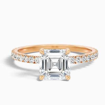 18k金50分1克拉雷迪恩培育钻石戒