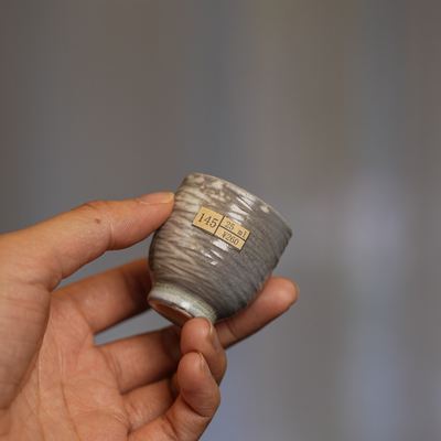 145号 纯手工柴烧 高白泥 主人杯 茶杯 容量约25ml 景德镇 陶瓷