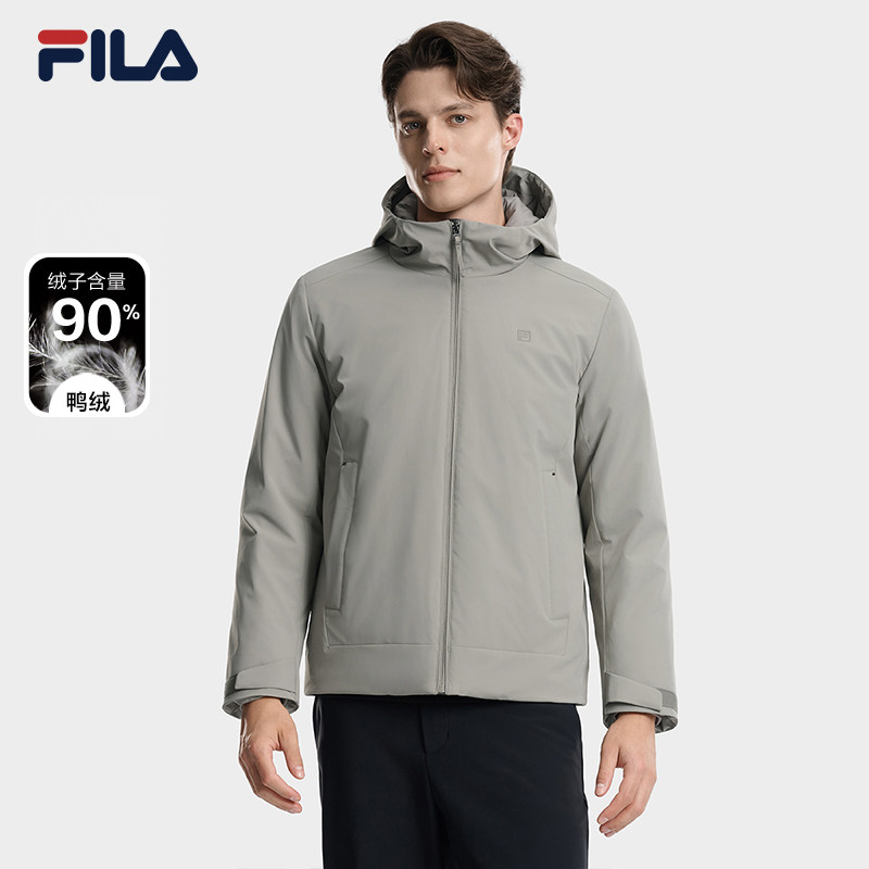 斐乐羽绒服丨FILA羽绒服26冬季男子百搭上衣轻薄保暖运动户外外套