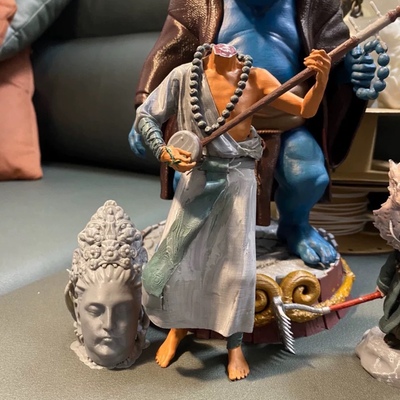 纯手工涂装黑神话悟空周边无头灵吉菩萨手办模型陕西说书人3D打印