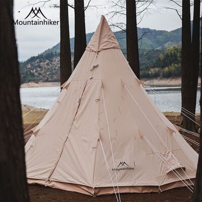 山之客MOUNTAINHIKER金字塔帐篷 棉布印第安神殿帐篷露营GLAMPING
