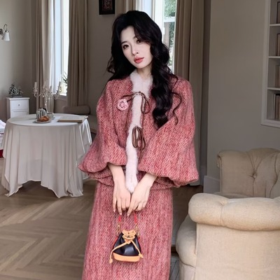 可可可欣甜心教主羽绒套装女装洋气时尚休闲原创小众老钱风