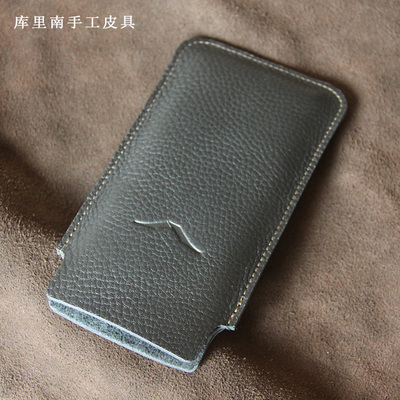 库里南头层牛皮iVERTU5G手机套