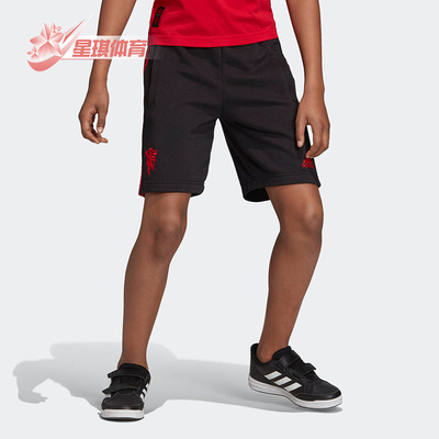 Adidas/阿迪达斯正品夏季新款大童曼联运动足球短裤DW4714