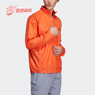 阿迪达斯梭织立领男子休闲夹克