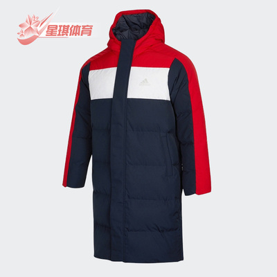 阿迪达斯款大童运动保暖羽绒服