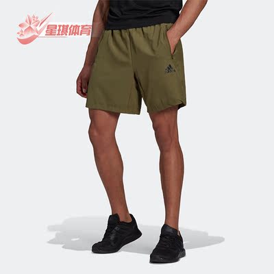 阿迪达斯男子梭织运动健身短裤