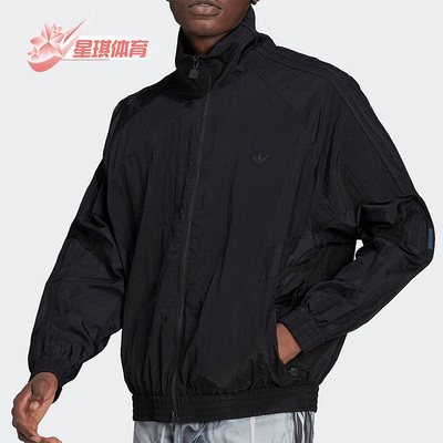 阿迪达斯春季三叶草男子运动外套