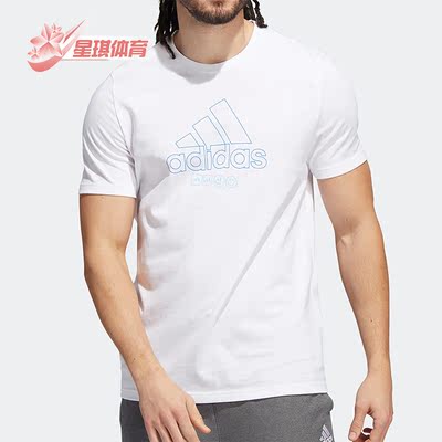 阿迪达斯正品男子运动短袖