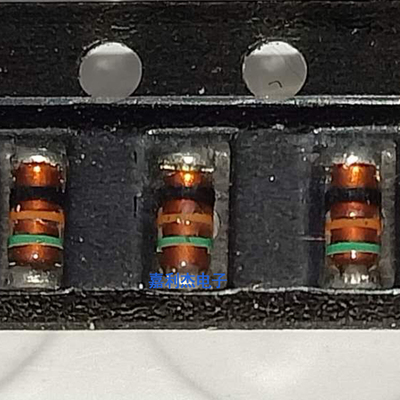 进口RLZTE-112.4B三色环圆柱黑橙绿稳压二极管2.4V圆柱玻璃管LL34