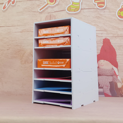 可叠加多层分类桌面果兔办公用品