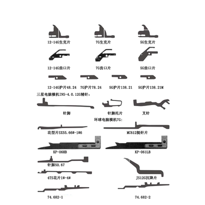 生克片齿口片针脚托片挺针片日本司马岛精SHIMA【万盛横配】