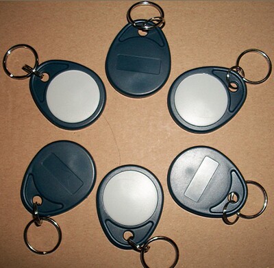 JTRFID010RFID双频钥匙扣ISO15693+TK4100芯片复合卡RFID双频卡