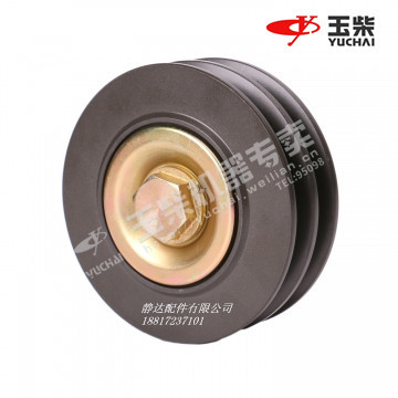 玉柴原厂发动机配件4108/4110张紧轮部件530-1002110A双槽工程车