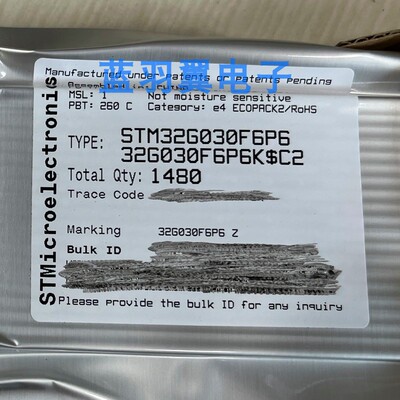 全新原装STM32G030F6P6 32位微控制器单片机MCU芯片STM32F030C8T6