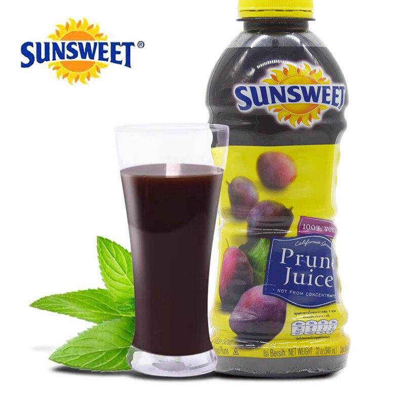 美国进口SUNSWEET日光牌纯西梅汁946ml果汁NFC孕妇饮料饮品1.89L_虎窝淘