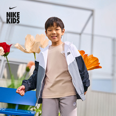 Nike耐克大童拒水连帽夹克外套