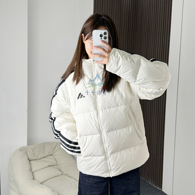 阿迪达斯男子运动保暖连帽羽绒服