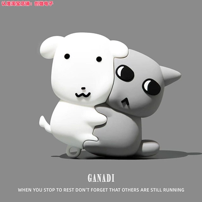 ganadi小狗适用vivotws5保护套vivotws4hifit耳机壳iqootws3新款2
