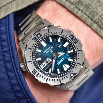 精工怪兽海洋潜水机械男士腕表