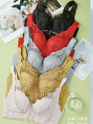 玉姿一族内衣薄C杯软钢圈大罩杯无钢圈透气网纱防走光文胸罩7767