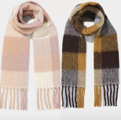 潮流直邮 韩国SJSJ 正品 24冬 流苏羊绒围巾SJ2E9AMF295WS