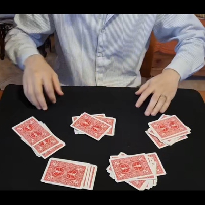 魔术教学 2024即兴纸牌定位Suspected by Joseph抖音网红手法超值