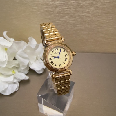 复古八角盘罗马刻度蓝针圆款