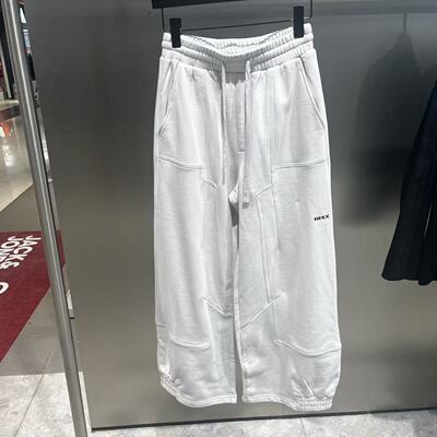 INXX专柜正品2026春款针织长裤纯棉宽松拼接弯刀潮男女XSG1230066