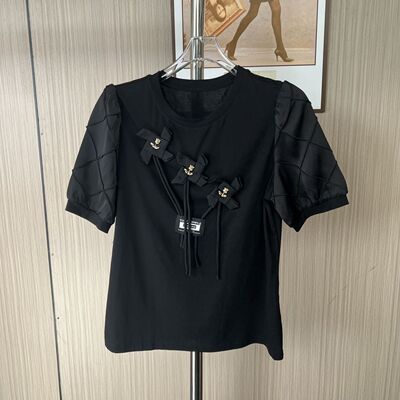 5805品牌撤柜剪标时尚女装2026新款设计款短袖T恤上衣