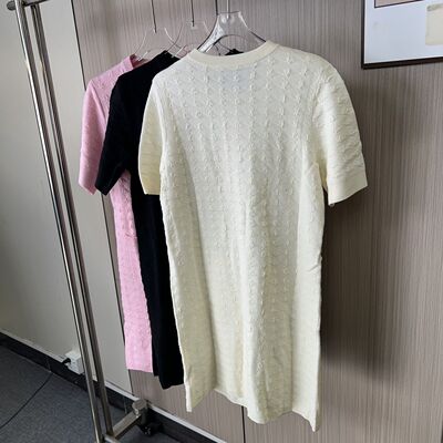 8099品牌撤柜ST时尚女装新款百搭休闲小香风针织连衣裙