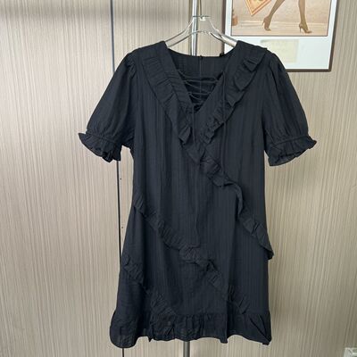 1162撤柜cg收腰连衣裙长袖显瘦秋季新款裙子气质长裙