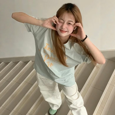 休闲运动服套装女夏季学生两件套