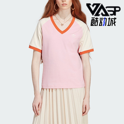 阿迪达斯三叶草女子运动短袖T恤